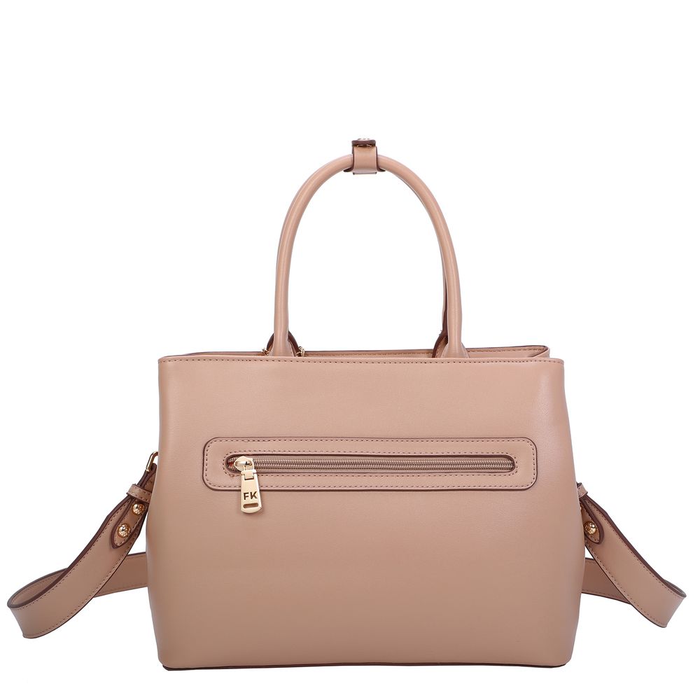 Bolsa de Mão FK493 - Napa Amêndoa - fellipekrein