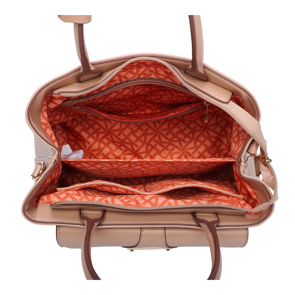 Bolsa de Mão FK493 - Napa Amêndoa - fellipekrein