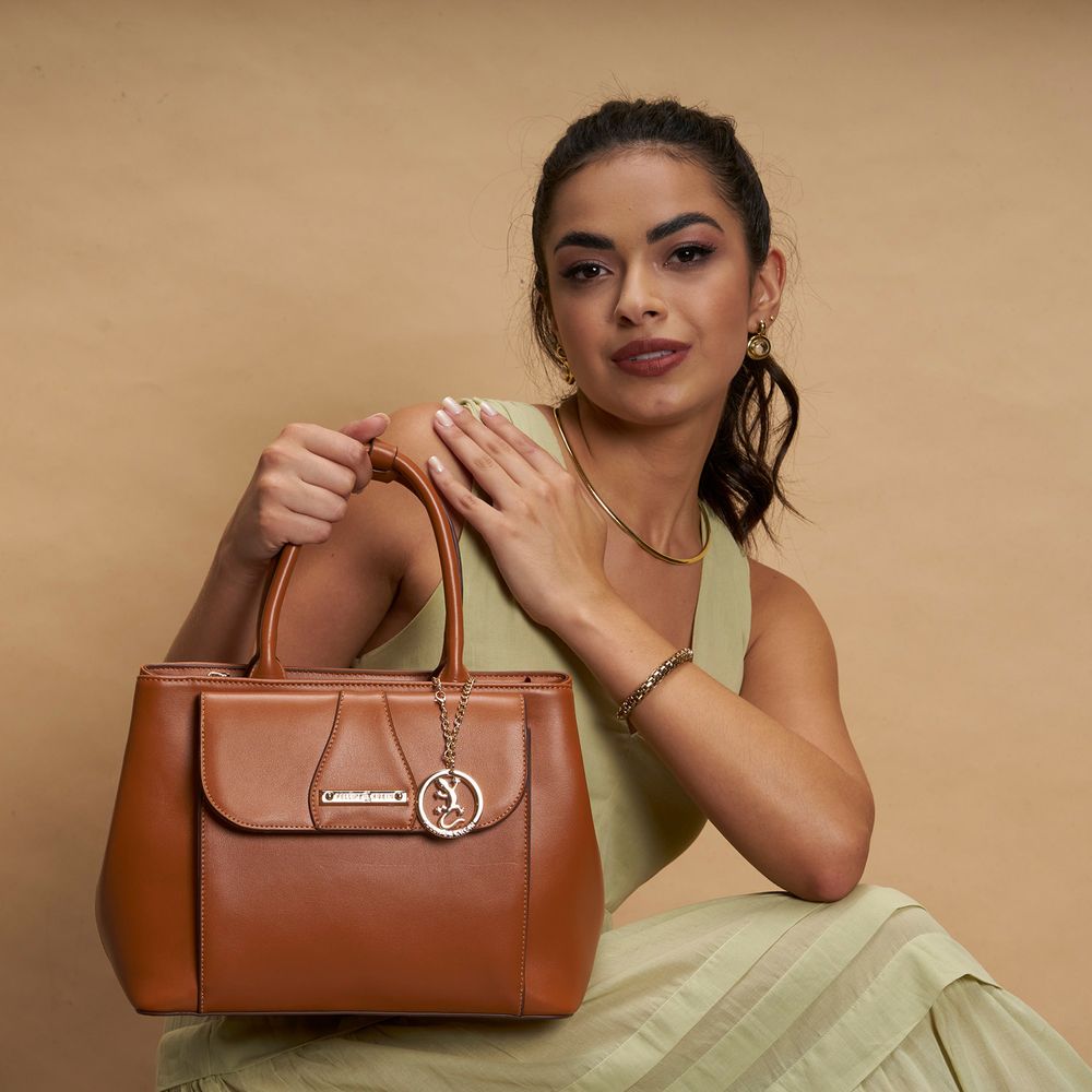 Bolsa de Mão FK493 - Napa Amêndoa - fellipekrein